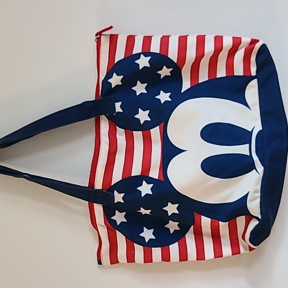 Disney | Bags | Mickey Disney Stars And Stripes Canvas Tote | Poshmark